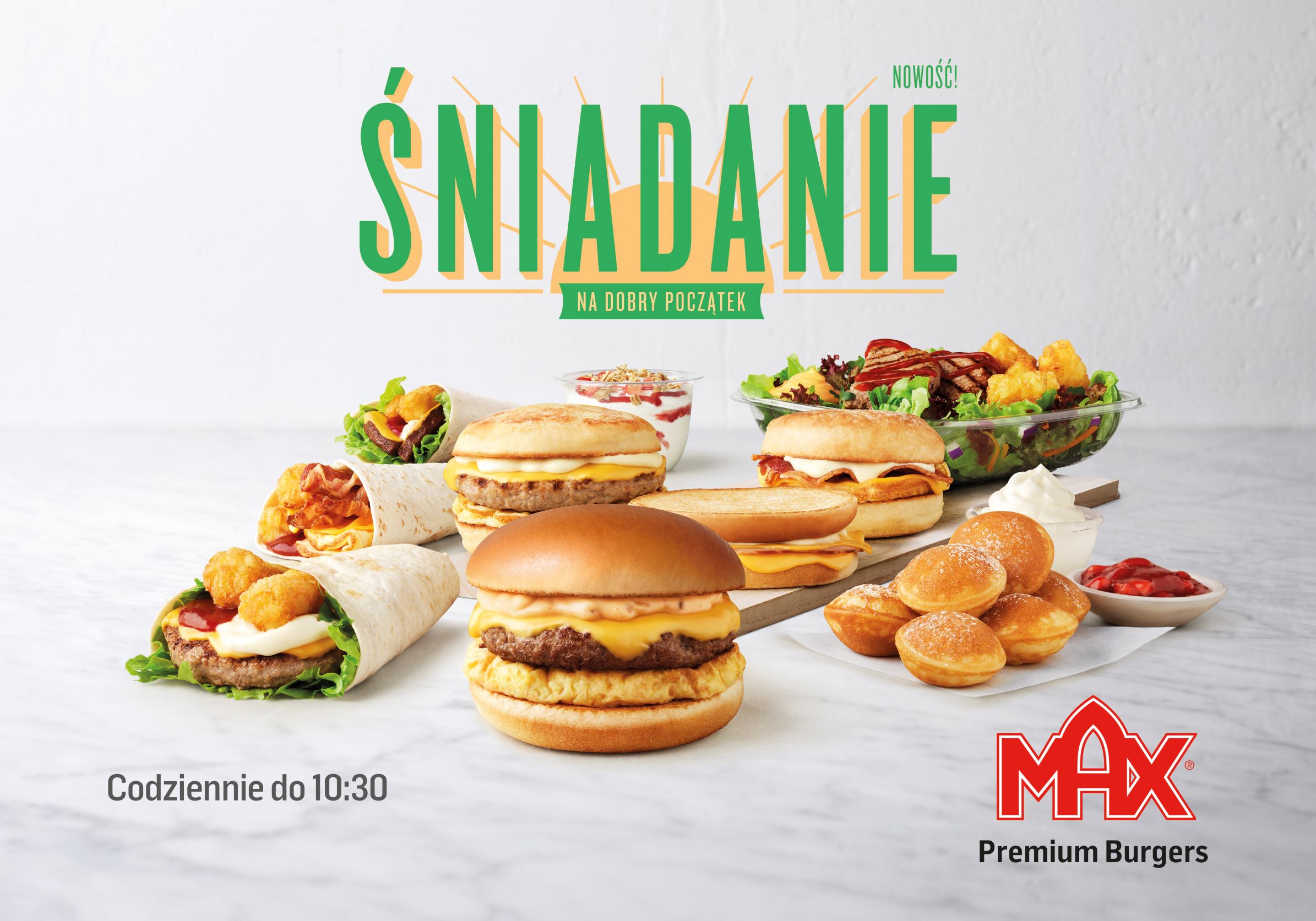 MAX Premium Burgers wprowadza menu śniadaniowe