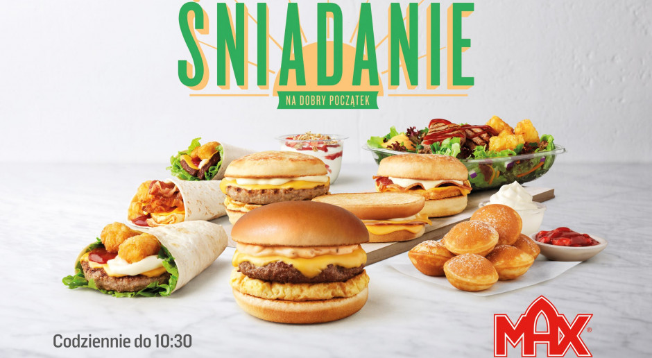 MAX Premium Burgers wprowadza menu śniadaniowe