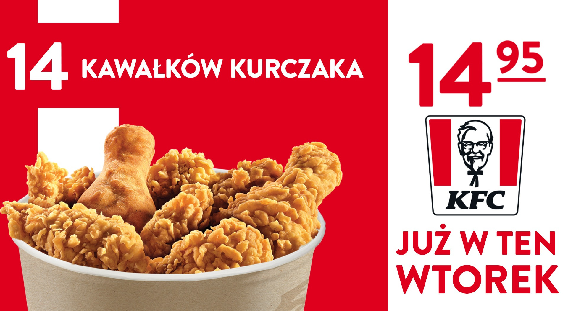 KFC wraca z promocją Wtorkowy Kubełek