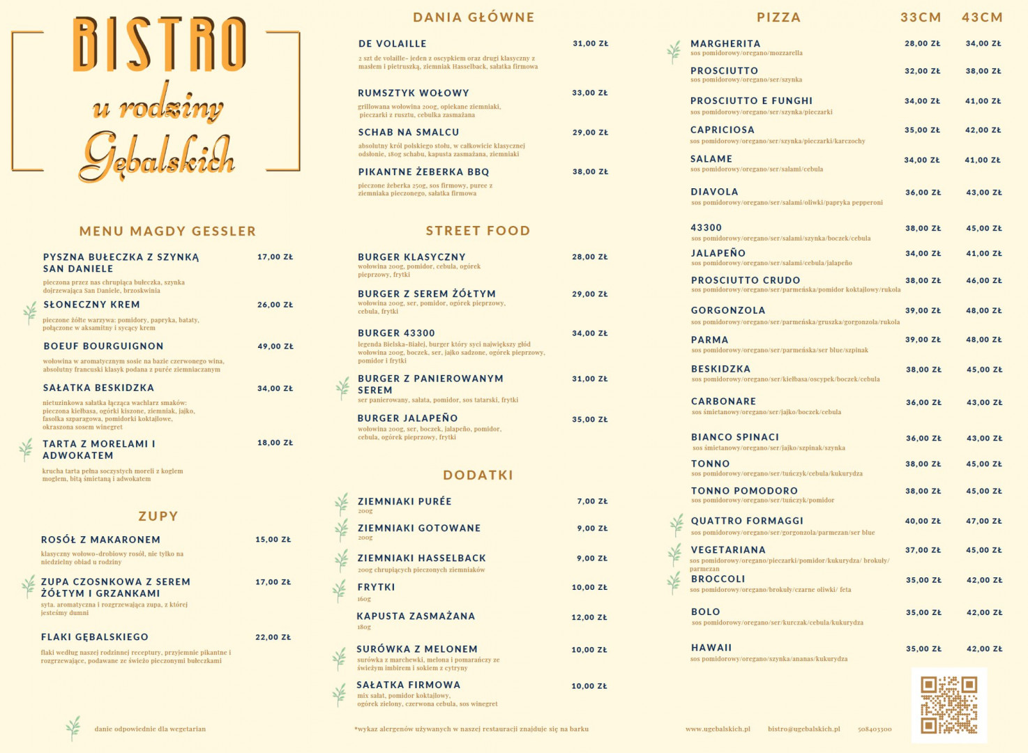 Bistro u Gębalskich: Jakie dania Magdy Gessler znalazły się menu i ile kosztują?