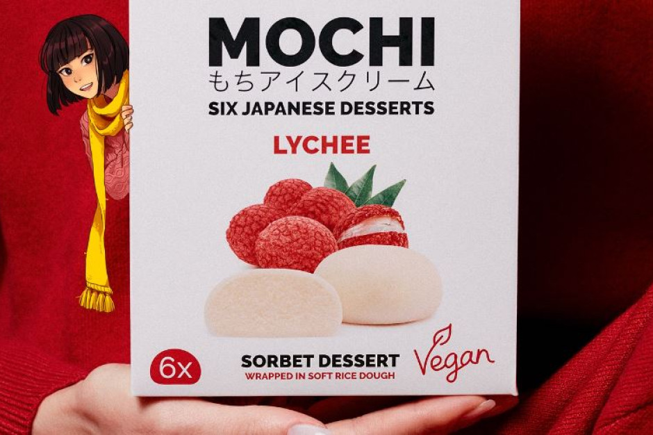 Nowy smak Mochi od MISS TI to Lychee. Produkt ma oznaczenie ''vegan''
